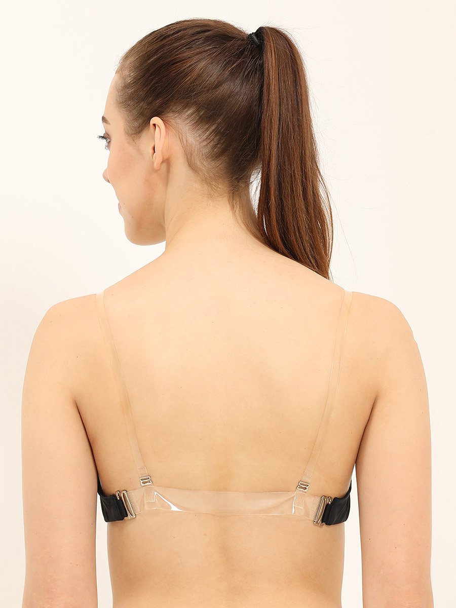 clear back push up bra