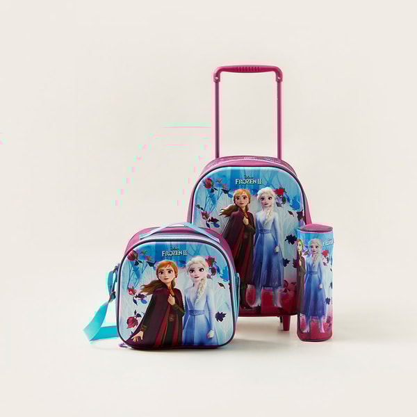 Buy Set of 3 - 3D Disney Frozen Trolley Bag Multi For Kids | Styli UAE