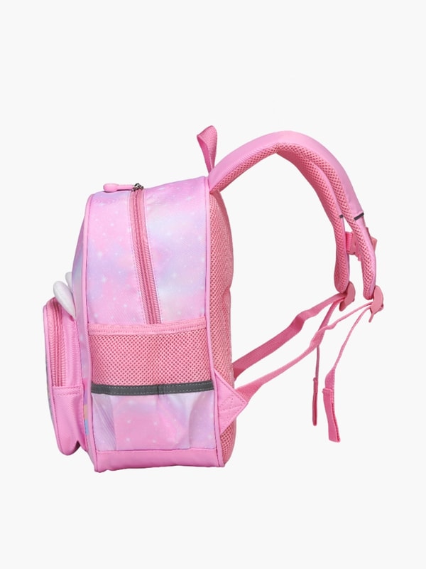 Mimi Bunny Print 12-inch Backpack with Zip Closure and Ear Applique ...