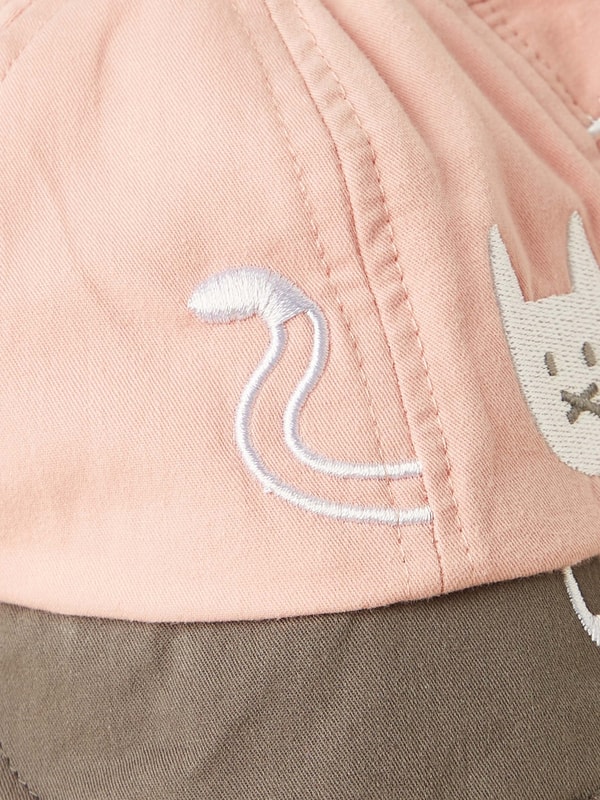 Ear Applique Detail Cap with Hook and Loop Strap Closure For Default ...