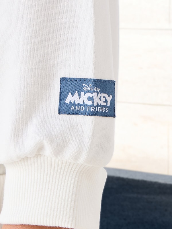 Mickey and Friends Print Hooded Sweatshirt with Long Sleeves For ...