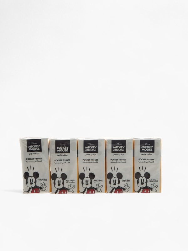 Mickey Mouse 3-Ply Pocket Tissue - Set of 10 For Kids at Saudi | Styli