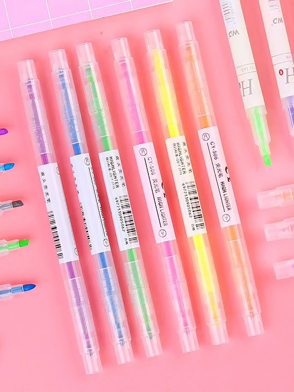 Set of 6 - Multi Highlighter Pen | Styli