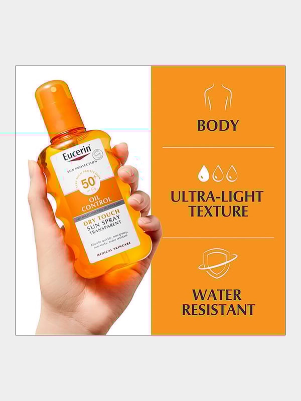 Buy Sun Protect Oil Control Transparent Sun Spray SPF50+, 200ml For ...