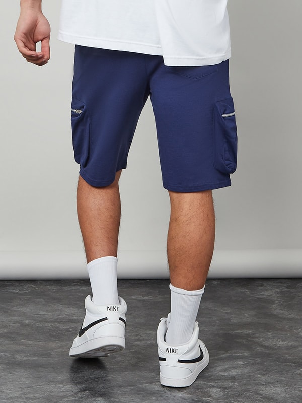 Oversized Fit Utility Cargo Shorts with Zipper | Styli