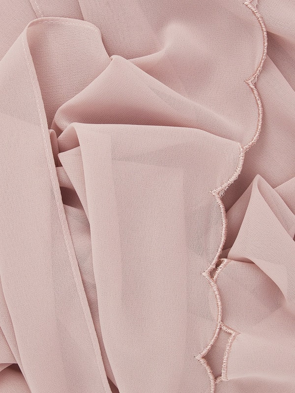 Scallop Edge Hijab For Women at Saudi | Styli