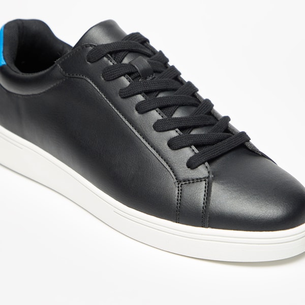 Paneled Sneakers with Lace-Up Closure | Styli