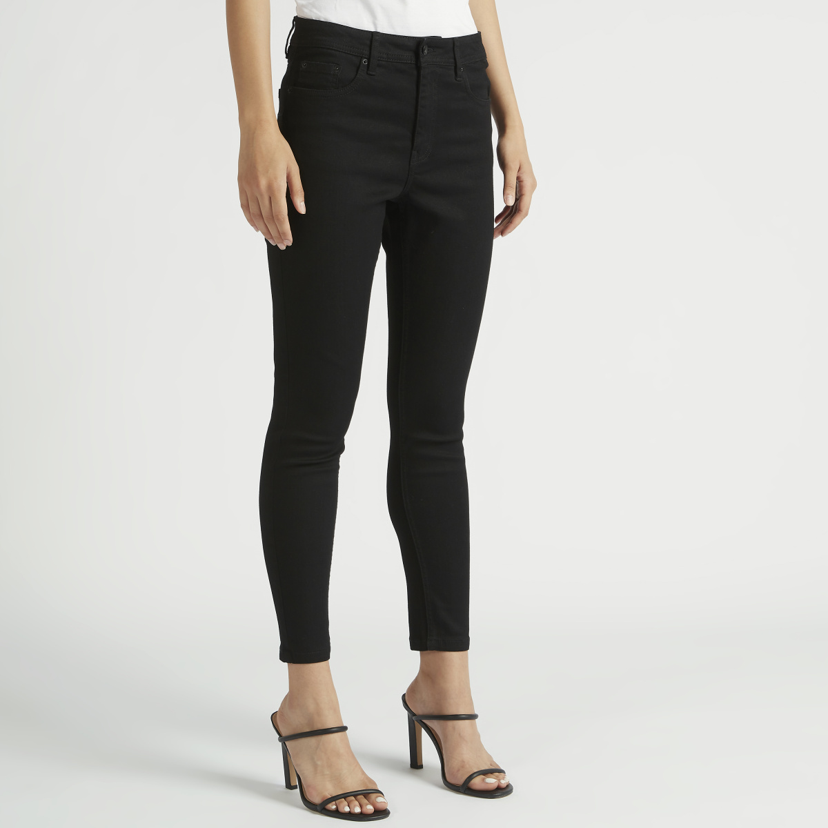 Jeans Skinny High Rise Coated Jean Coast, 41% OFF