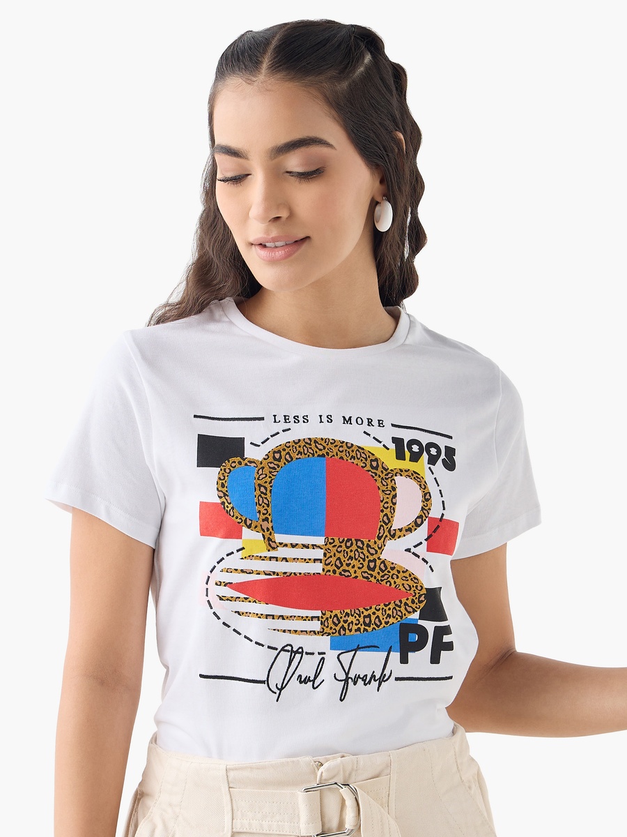 Print T Shirt Paul Frank Daisy Street x Paul Frank tonal raglan ...